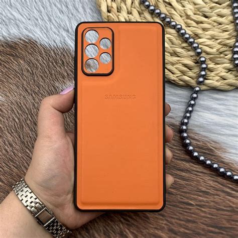 قاب گوشی Galaxy A72 سامسونگ Leather Case کلاسیک اورجینال چرمی محافظ لنز