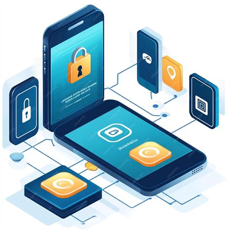 Secure Authentication And Authorization Diagram Premium Ai Generated