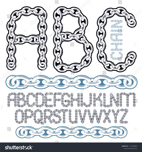 Vector Script Modern Alphabet Letters Abc Shutterstock