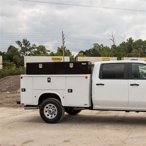 Buyers Products Company 16x13x96 Inch Black Steel Topsider Truck Box