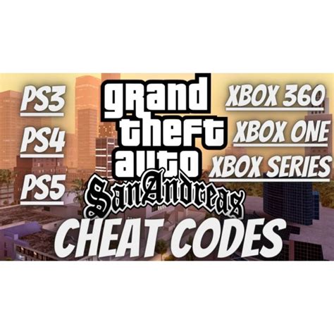 Jual Murah Gta San Andreas Cheats For Pc Ps4 Ps5 Xbox One And Xbox
