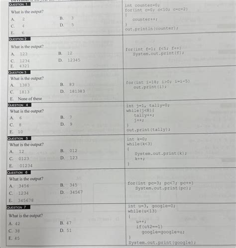 solved what is the output a 2 b 3 c 4 d 5 e 6 int