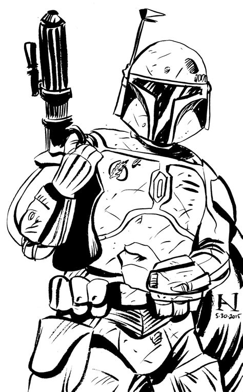 Boba Fett Drawing Free Download On Clipartmag
