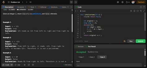 day1 leetcode 10dayschallenge coding palindrome problemsolving