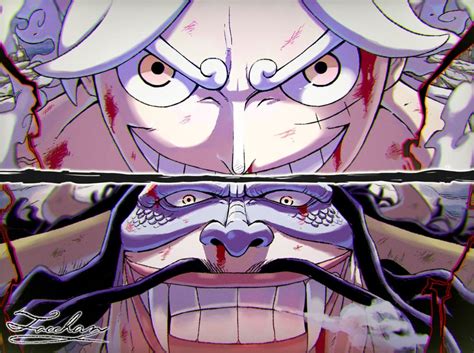 Monkey D Luffy And Kaidou One Piece Drawn By Tacchan Danbooru