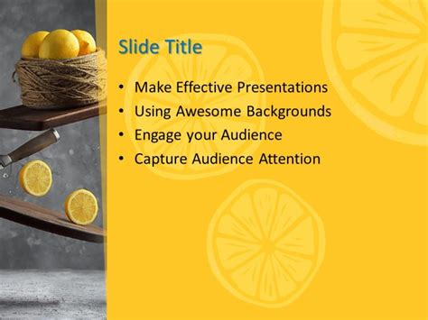 162346 Lemon Template 4x3 3 Free Powerpoint Templates