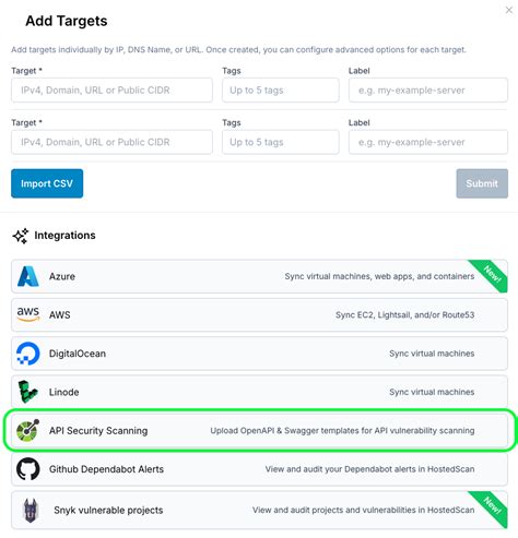 API Scanning HostedScan Tech Docs