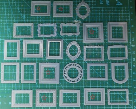 25 X Small Miniature Picture Frames Miniature Dolls House Modelshack