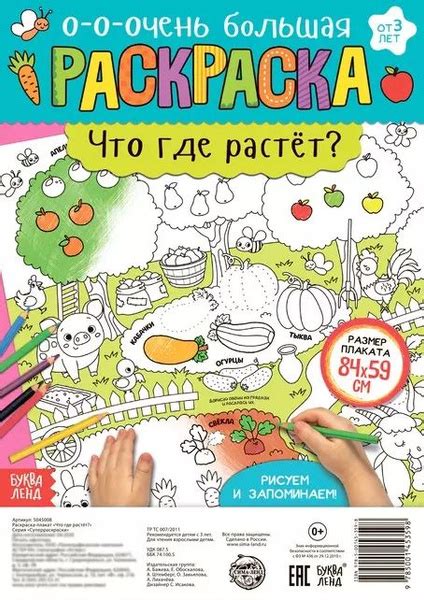 Что где растет? Раскраска-плакат - купить с доставкой по выгодным ценам ...