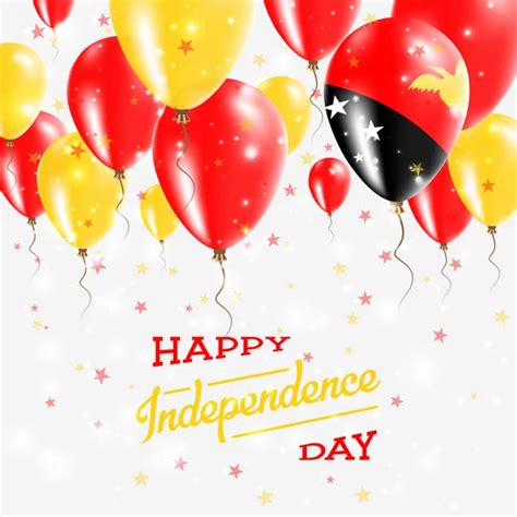 Papua New Guinea Independence Day Poster Stock Vector Ibrandify
