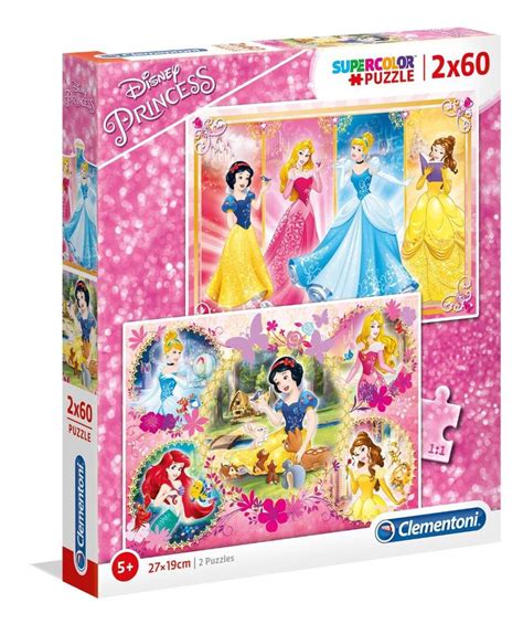 Clementoni Super Colour Disney Princess Jigsaw Puzzle 2x20 Piece