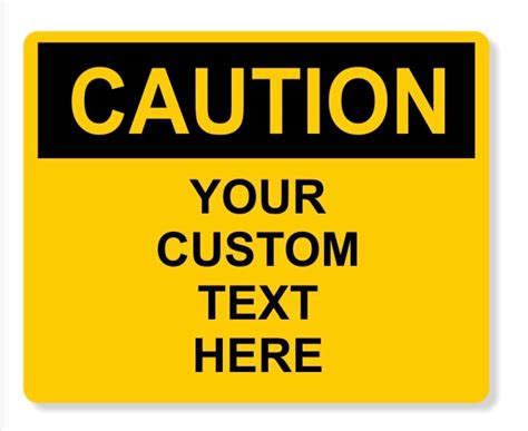 Caution Custom Vinyl Sticker Custom Decal Caution Sticker Caution