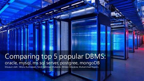Comparing Top 5 Popular Dbms Oracle Mysql Ms Sql Server Postgree …
