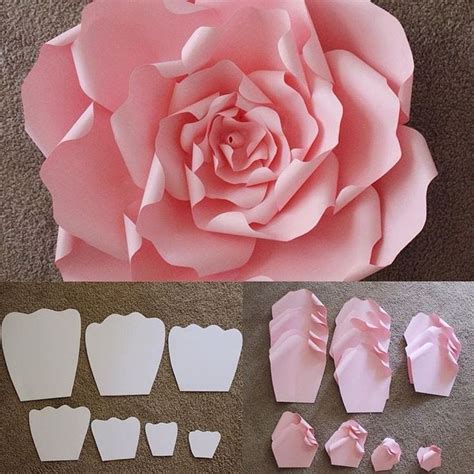 Como hacer flores de papel gigantes Tutorial paso a paso Cómo hacer