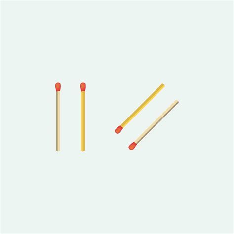 Vector Match Sticks On White Background 30504806 Vector Art At Vecteezy