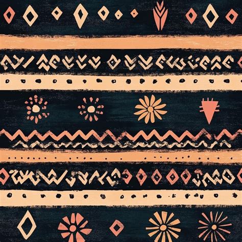 Boho Chic Patterns Premium Ai Generated Image