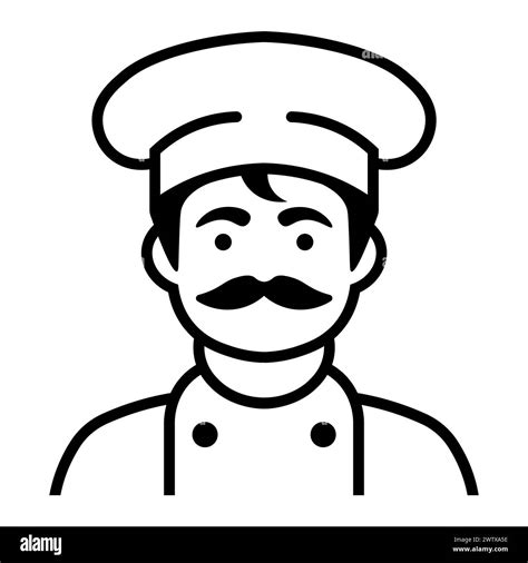 Black Vector Chef Icon On White Background Stock Vector Image And Art Alamy