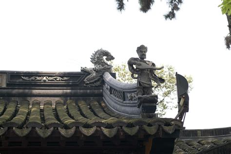 ゆんフリー写真素材集 No 4349 寒山寺の屋根 中国 蘇州