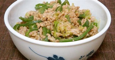 ピーマンとレタスの鶏そぼろ丼みそポン酢味 By ポン酢職人nao 【クックパッド】 簡単おいしいみんなのレシピが369万品