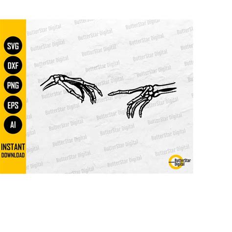 Skeleton Creation Svg Skeletal Hands Svg Gothic Decal T Inspire