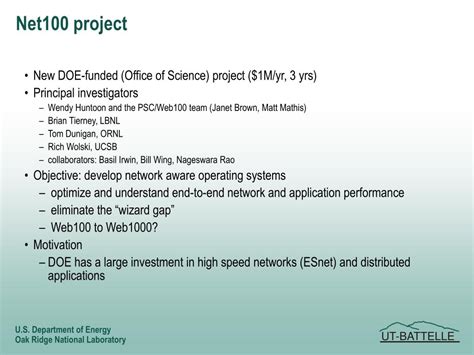 Ppt Net100 Development Of Network Aware Operating Systems Powerpoint