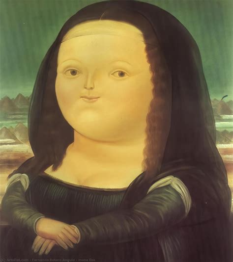 订购 畫複製 摩纳丽莎 通过 Fernando Botero Angulo 灵感来自 1932 1959 Colombia