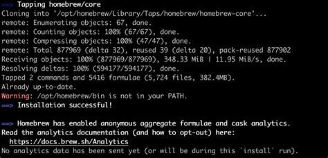 Installation Getting A Warning When Installing Homebrew On MacOS Big
