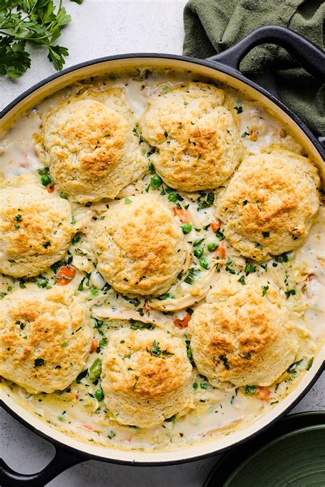Chicken Pot Pie With Biscuits Two Peas And Their Pod