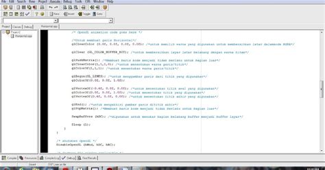 ping make a line with opengl and dev c