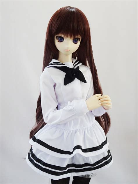 オビツ50 ツインラインセーラーブラウスセット（白） 【50cm】オビツ50 48 カジュアル・コーディネートセット