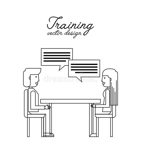 Training Course Design Stock Illustration Illustration Of Simple
