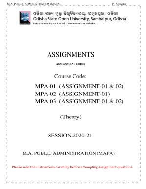 Fillable Online Osou Ac Download IGNOU Assignment Question Paper For Any Course Fax Email Print