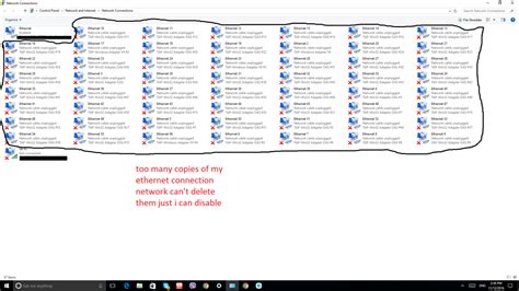 A Lot Of Copies Of Ethernet Connection Windows 10 Microsoft Community