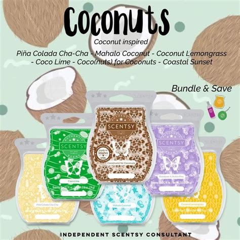 Coconut Lovers Scentsy Wax Bars