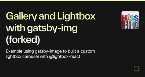 gallery and lightbox with gatsby img forked codesandbox