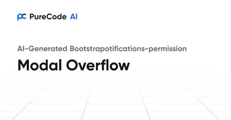 build great bootstrapotifications permission modal overflow components