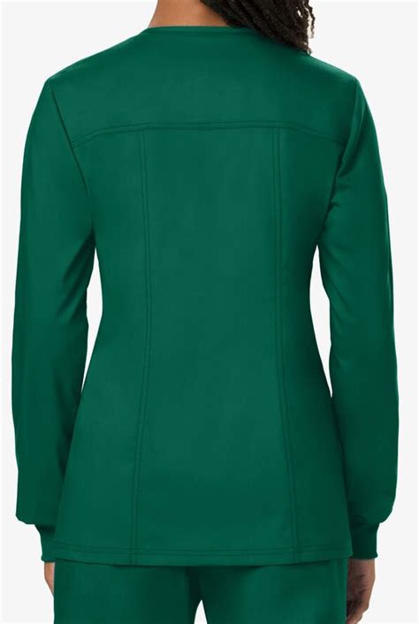 Cherokee Workwear Revolution Snap Front Scrub Jacket Stretch Scrubs