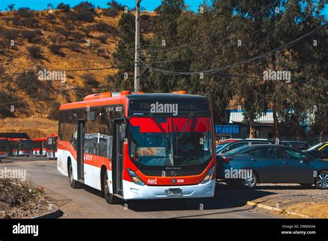 Santiago Chile March 22 2023 A Public Transport Transantiago Or