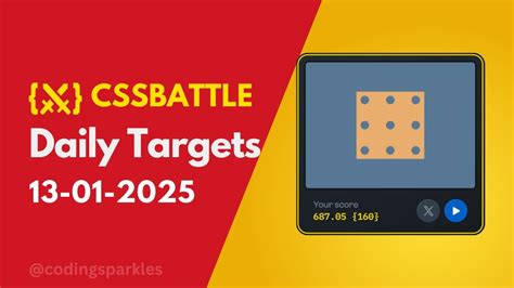 Css Battle Daily Targets Solution January 13 2025 Html Css Youtube