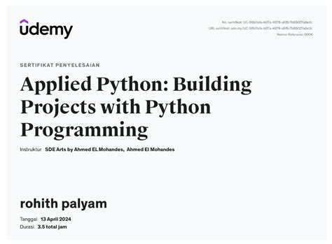 Im Thrilled To Announce The Completion Of The Applied Python Python