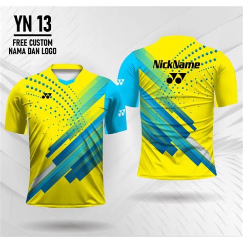 Jual Baju Badminton Jersey Bulu Tangkis Costom Nama Dan Logo Kaos