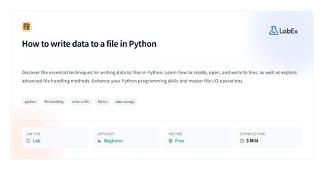 How To Write Data To A File In Python Labex