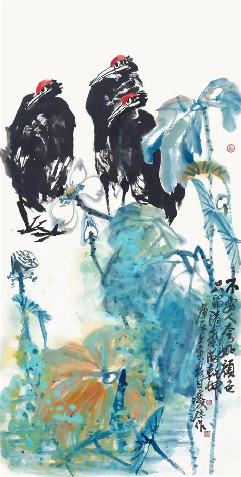 “荷乡清韵——甘庆琼荷花题材花鸟画邀请展”在东莞市桥头镇莲城展览馆举行 美术新闻 神彩堂网
