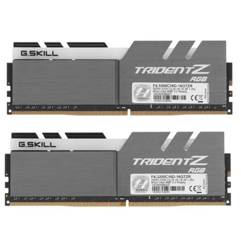 Комплект модулей памяти G Skill Tridentz Rgb F4 3200c16d 16gtzr Ddr4 16gb Kit 2x8gb 3200mhz