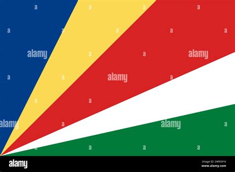 Seychelles Vector Flag In Official Colors And 3 2 Aspect Ratio Stock
