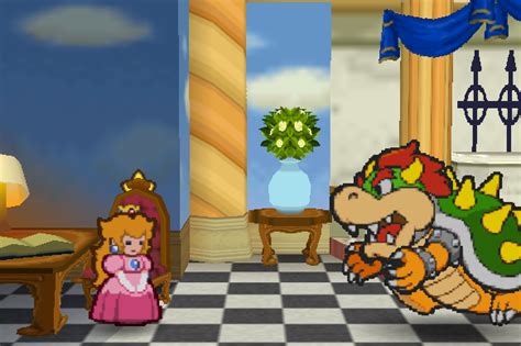 Image Bowser Approaching Peach Paper Mariopng Mariowiki Fandom
