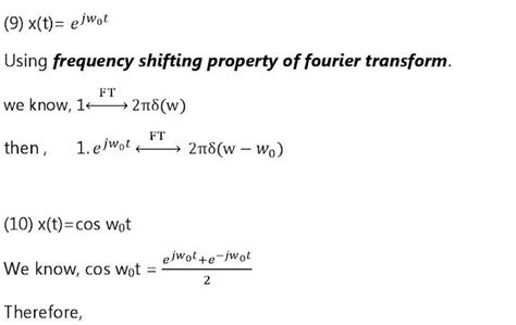 Fourier Transform Solved Examples