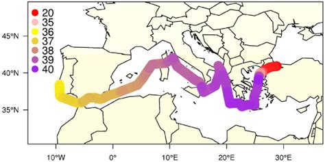 The Preliminary Sea Surface Salinity Data As Measured With The Ships Download Scientific