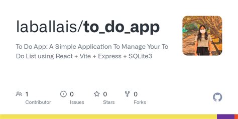 GitHub Laballais To Do App To Do App A Simple Application To Manage
