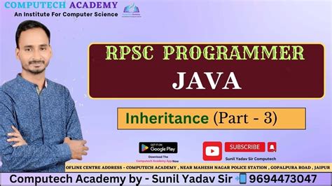 Rpsc Programmer Java Inheritance Part 3 9694473047programmer Rpscprogrammer2024